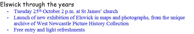 elswick-exhibition-launch-2016-image-of-text | St James' Heritage and ...